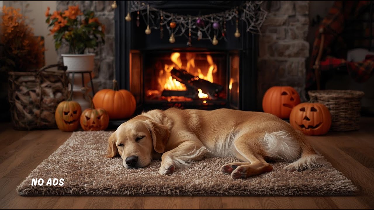 LIVE Fall Calming Music for Dogs 🍁 Relaxing Autumn Ambience to Reduce ...