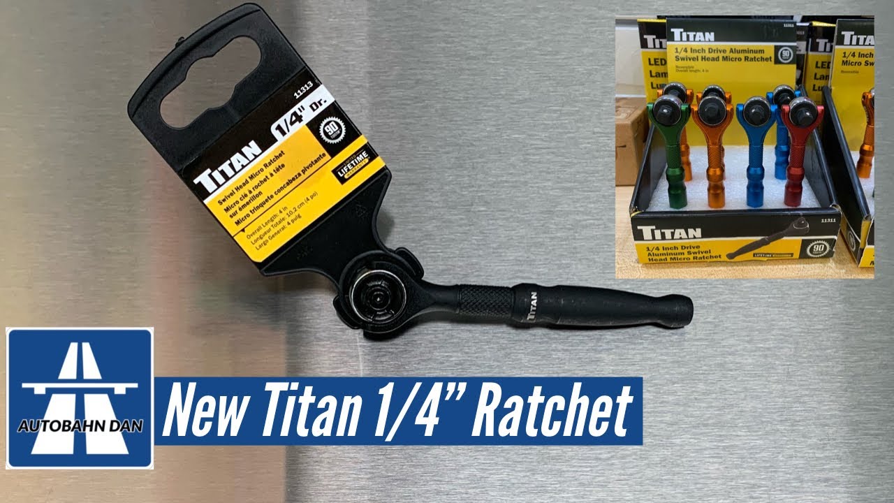 New Titan 1/4” Drive Super Mini Swivel Ratchet - YouTube