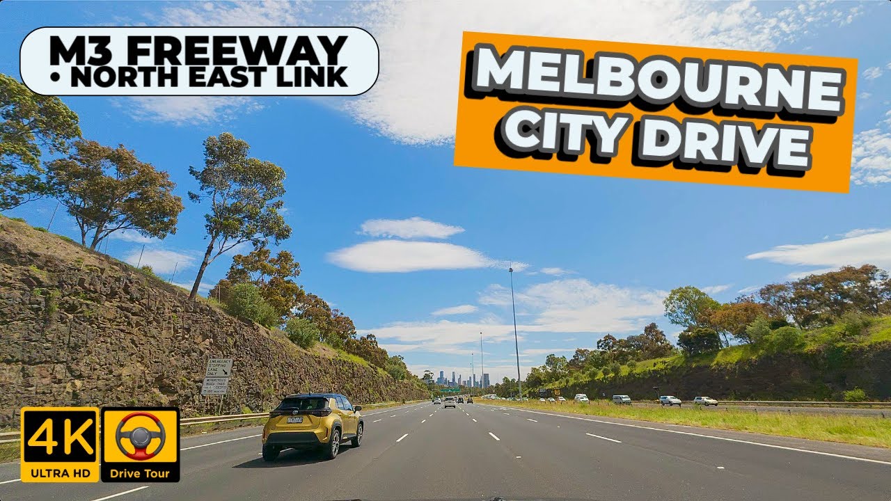 Australia Drive Tour Melbourne Nunawading- CBD | M3 Freeway & North ...
