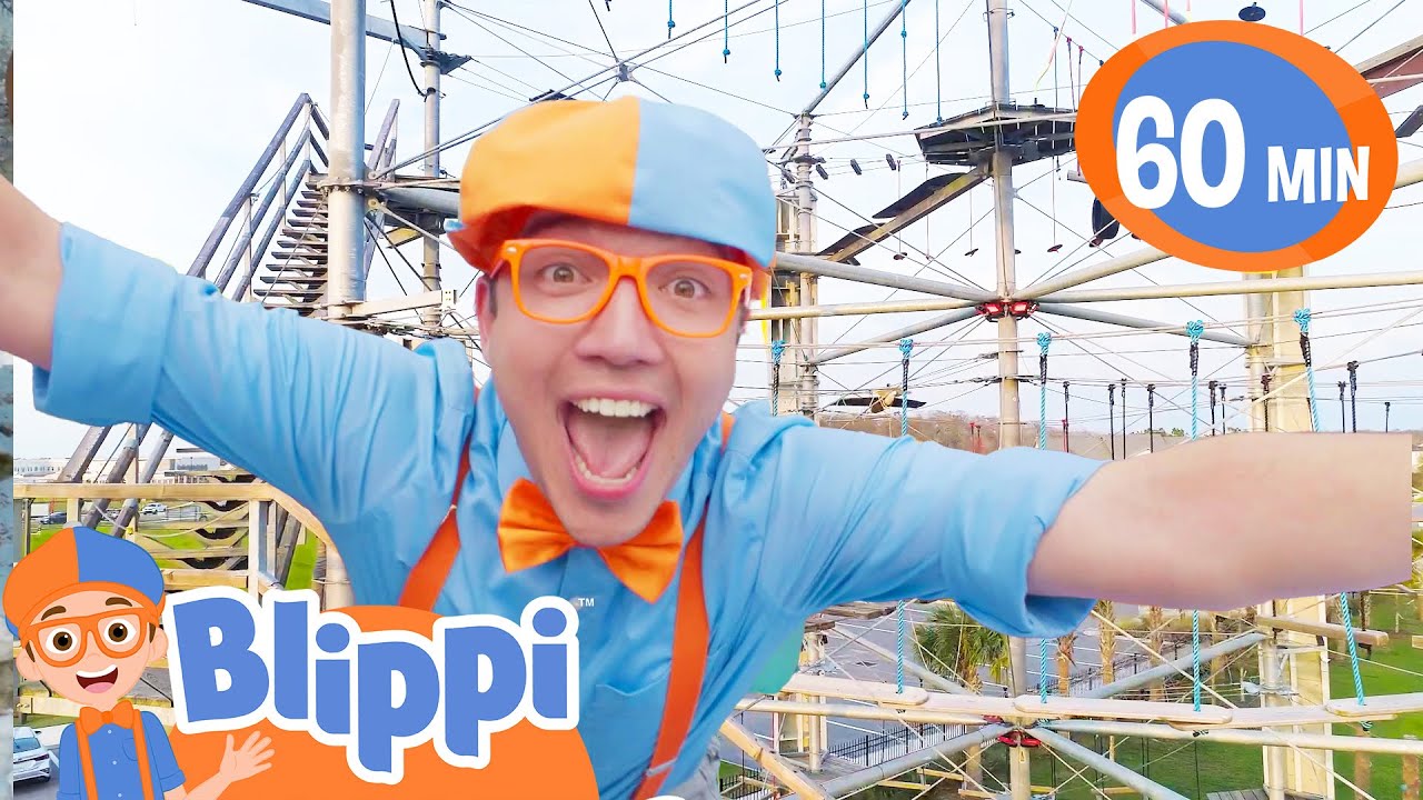 Blippi Visits an Adventure Park - Super Fast Race | Blippi | Shows for ...