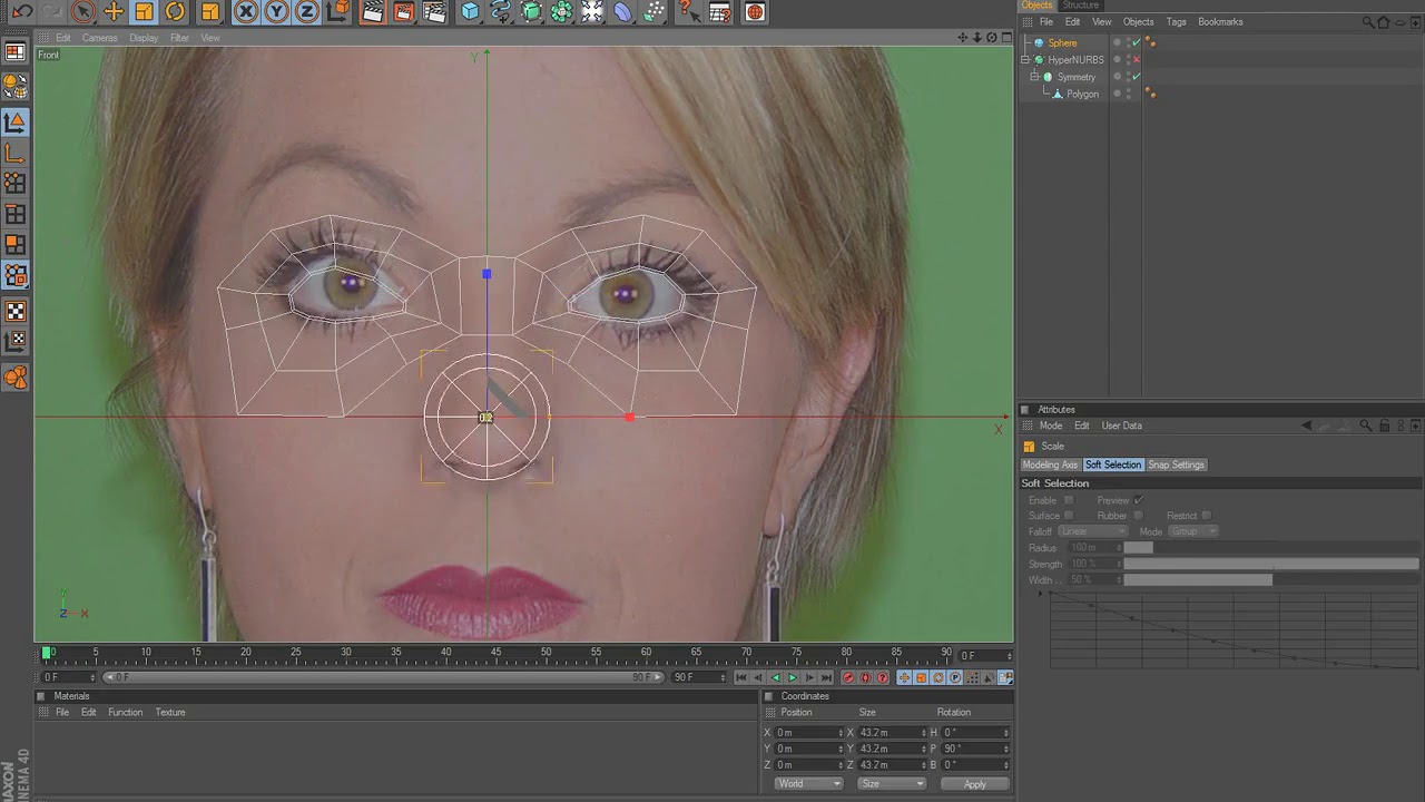 How to Model a head in Cinema 4D - YouTube