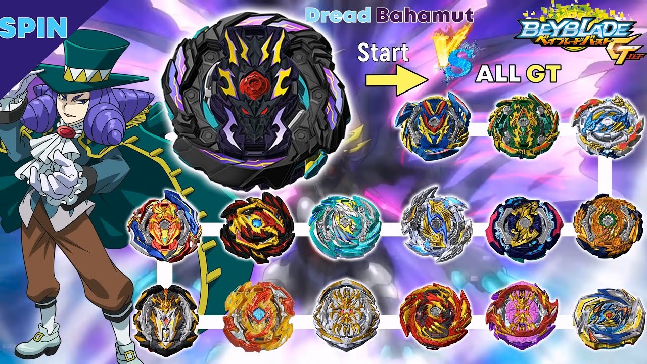 【Dread Bahamut VS ALL Beyblade Burst GT Marathon Battle】 ベイブレードバースト GT ...