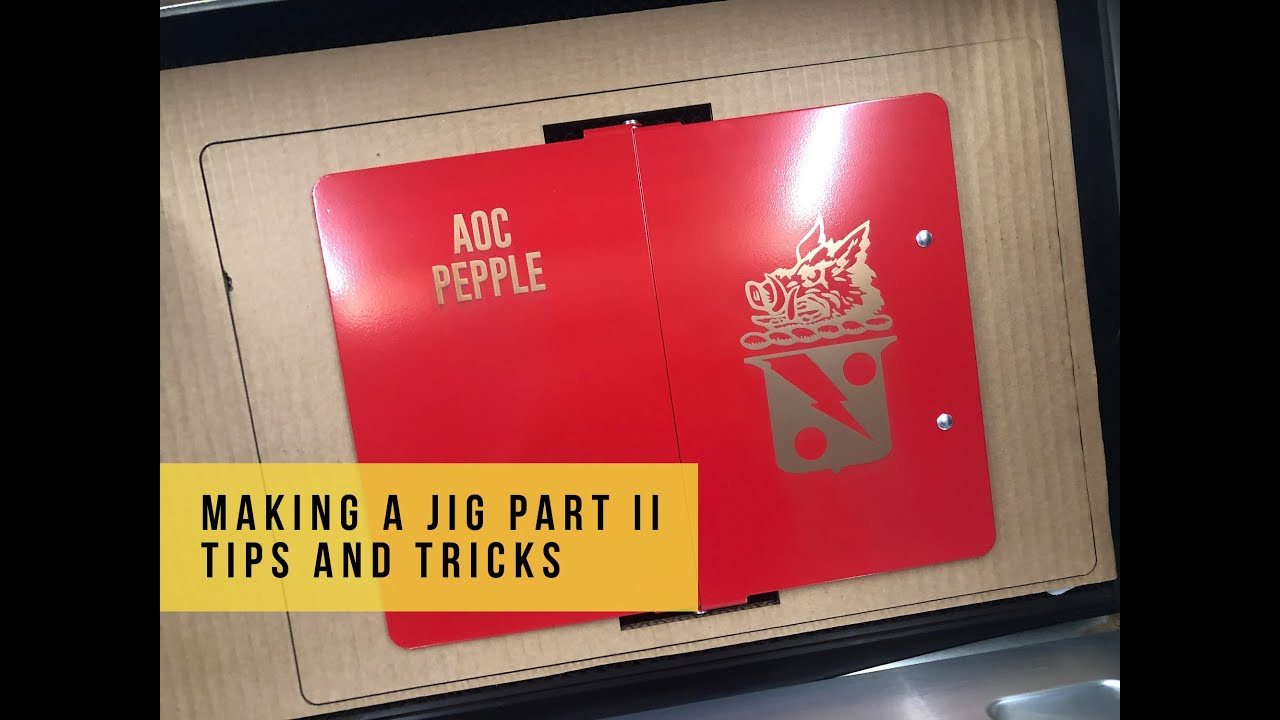 Making a Jig for Laser cutting on the Glowforge | Version 2 - YouTube