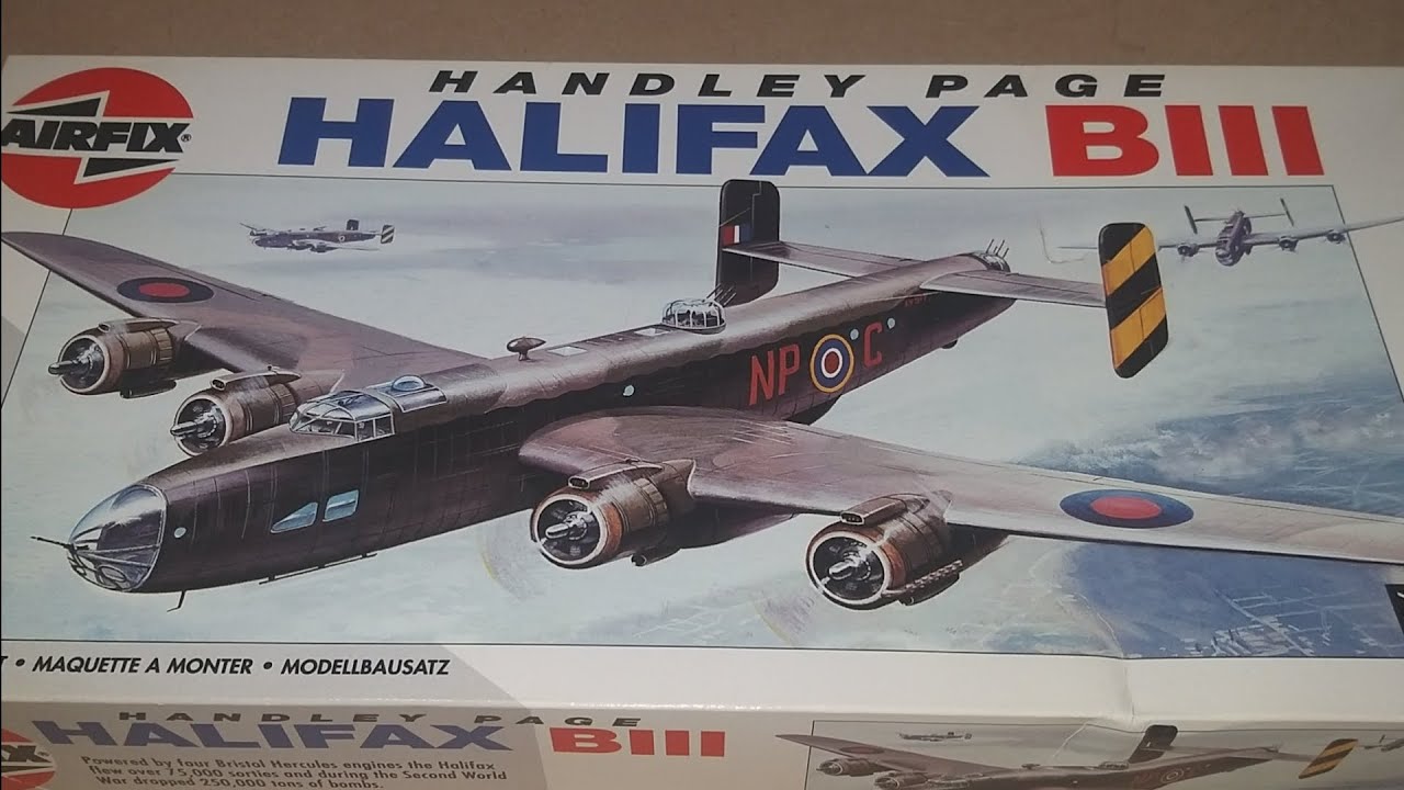 Unboxing, Airfix 1/72 Handley-Page Halifax - YouTube