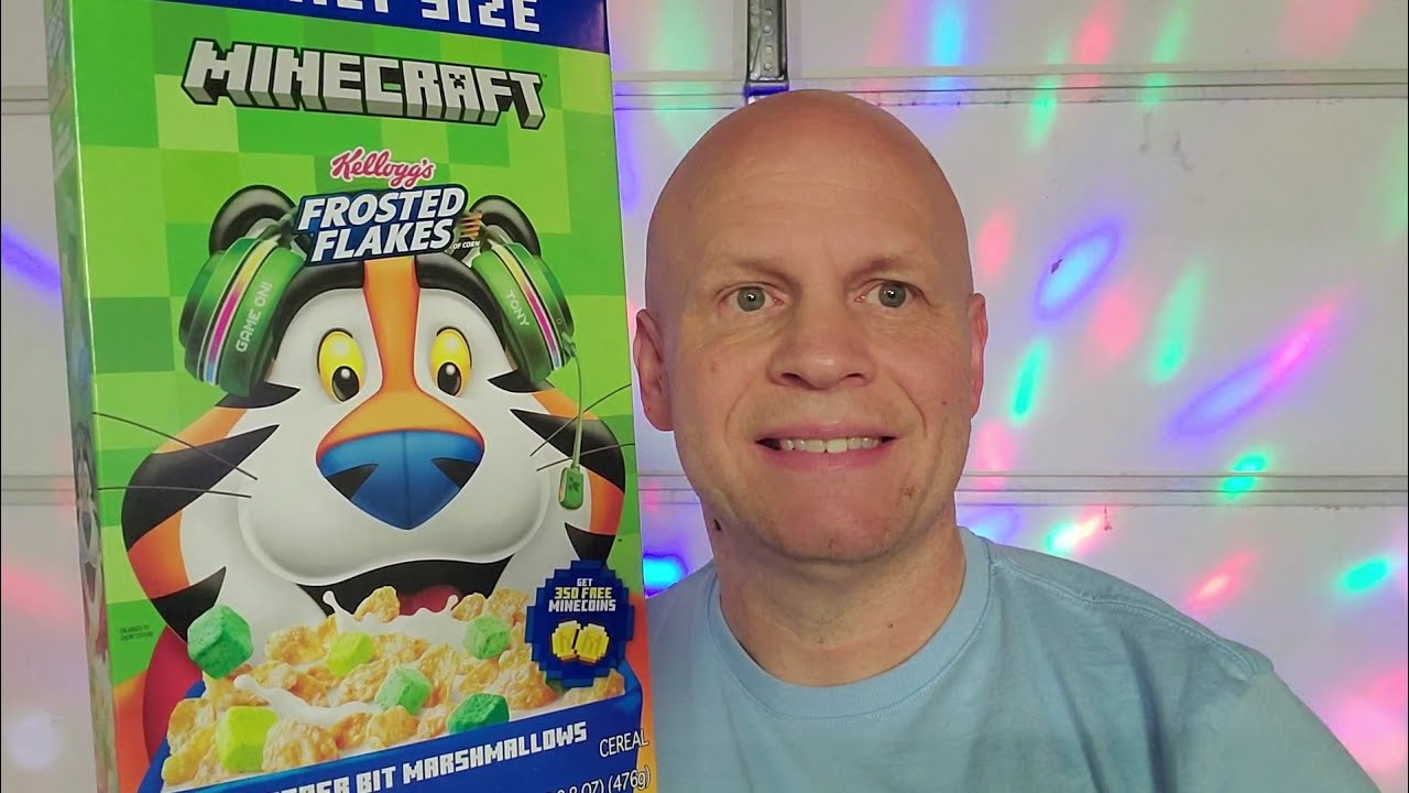 New Minecraft Kellogg's Frosted Flakes Cereal - YouTube