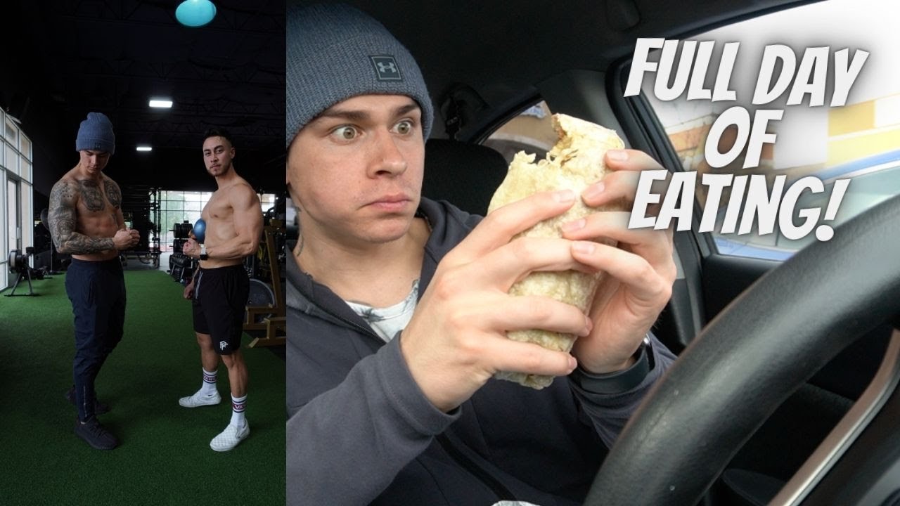 FULL DAY OF EATING! (VEGAN BODYBUILDER PUTS ME THROUGH A SHOULDER ...