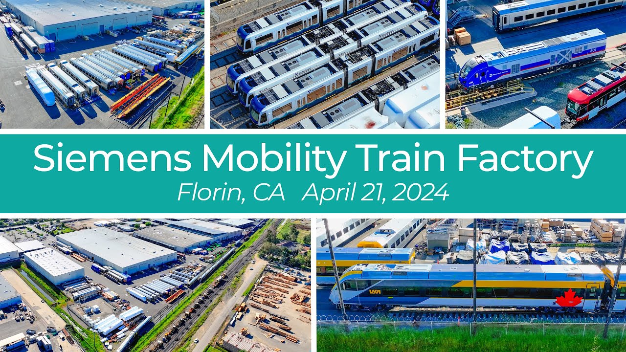 Siemens Mobility Train Factory From the Air - April 2024 - YouTube