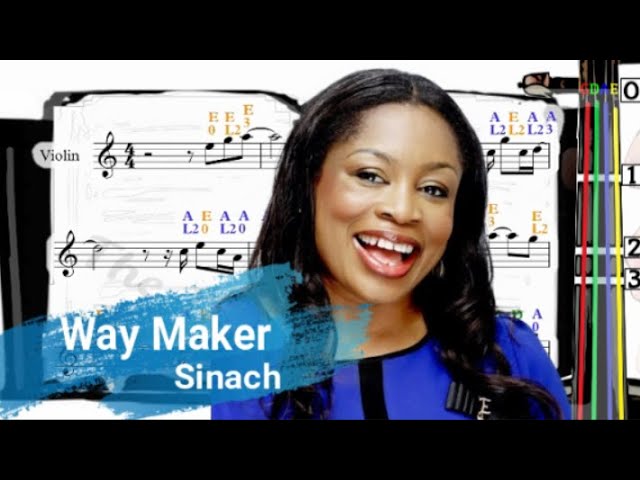 Way Maker Sinach Violin Sheet Music With Fingerings Level 4 Acordes Chordify