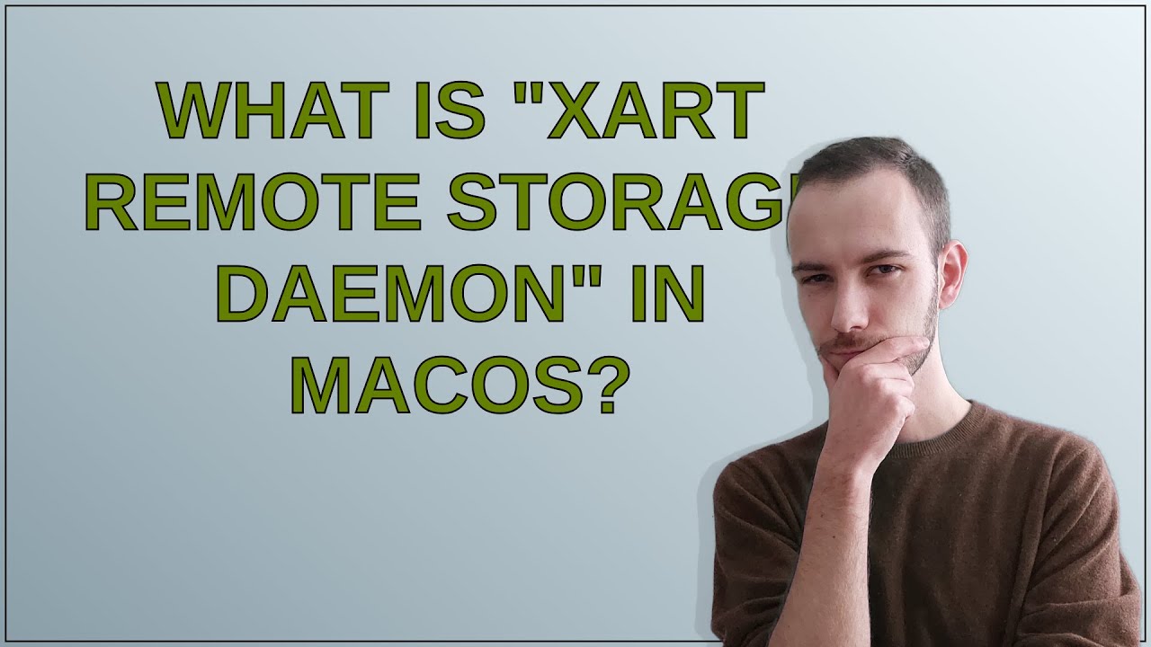 Apple: What is "xART Remote Storage Daemon" in macOS? - YouTube