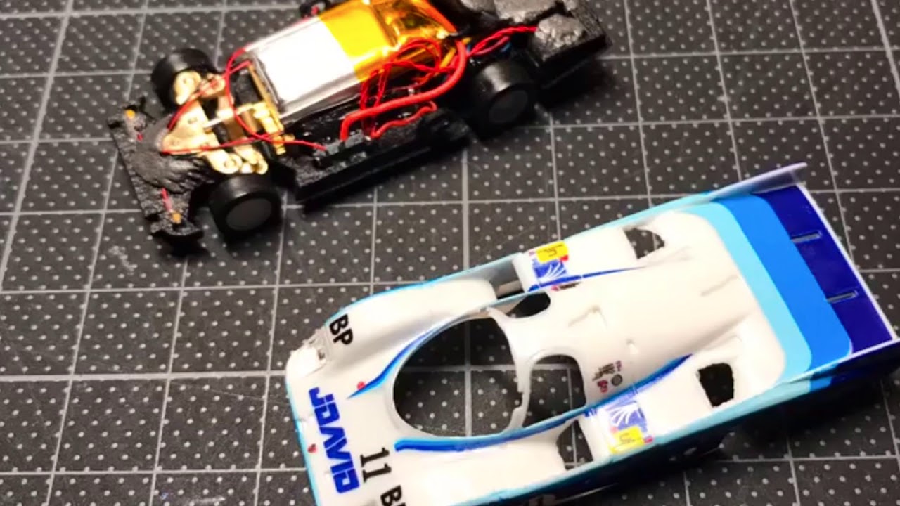 Micro scale I DIY I RC 1:87 I racing 956 with passerirc - YouTube