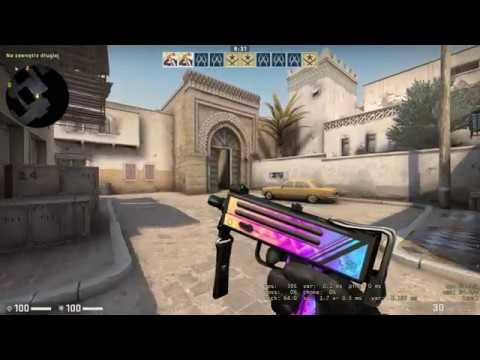 Skin ,Mac-10 Disco Tech,DYSKOTECHNOLOGIA, Counter-Strike, CS GO float 0 ...