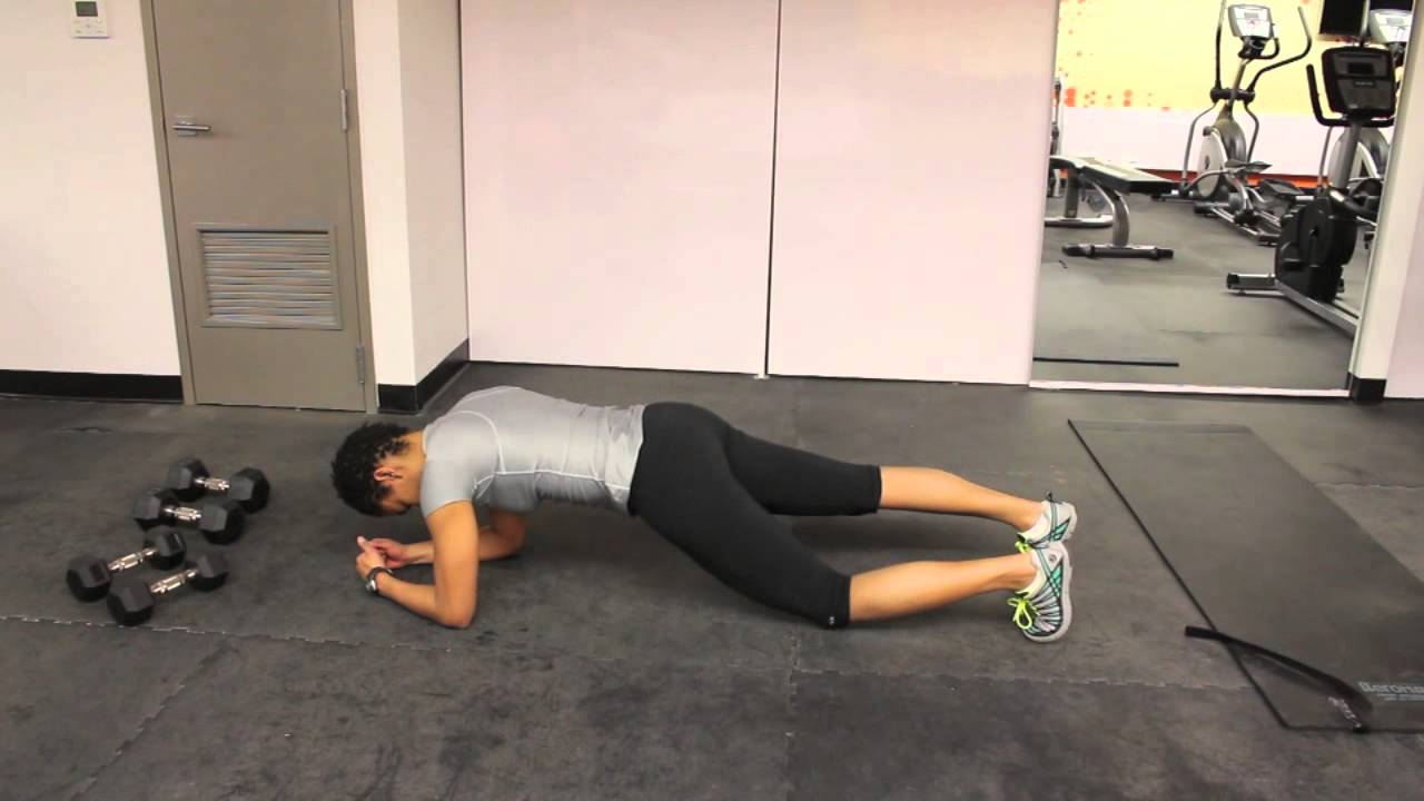 Plank with Knee drops Black Girl Slim - YouTube