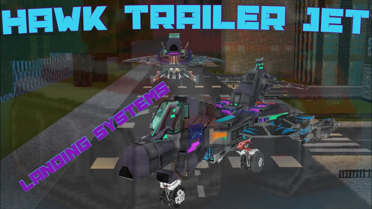 *NEW* HAWK TRAILER JET| Blocky Cars Online Build - YouTube