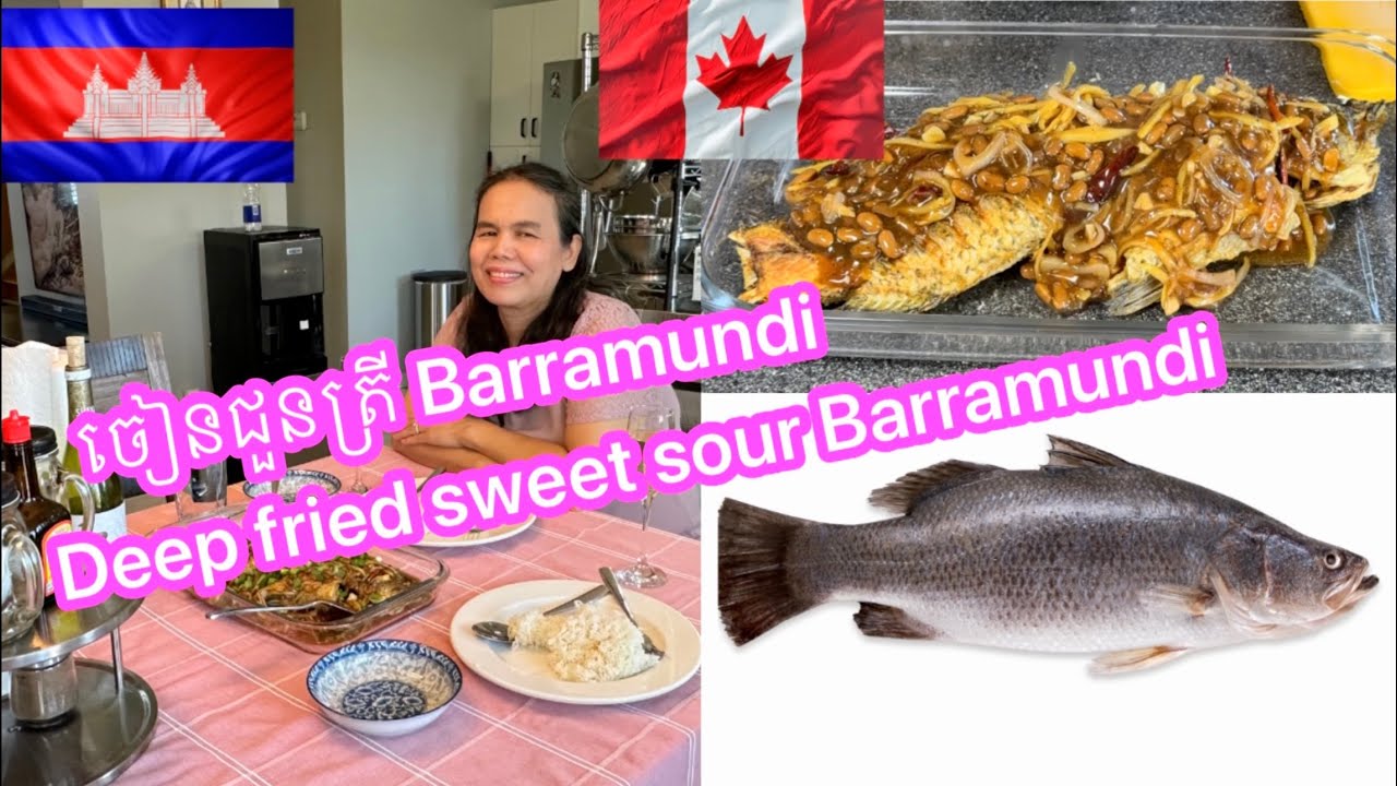 Deep fried sweet sour Barramundi with ginger and homemade pickle soy ...