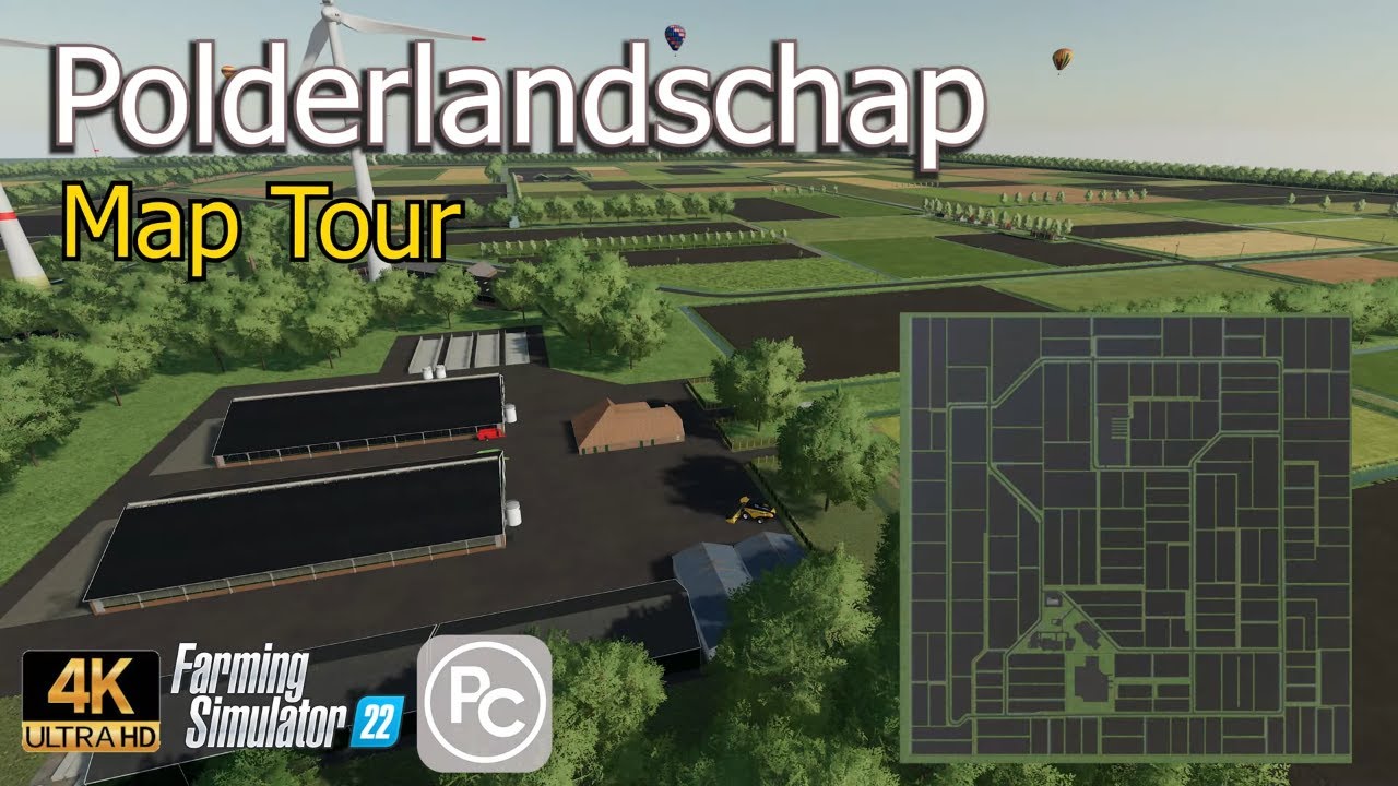 Polderlandschap | Map Tour | Farming Simulator 22 - YouTube