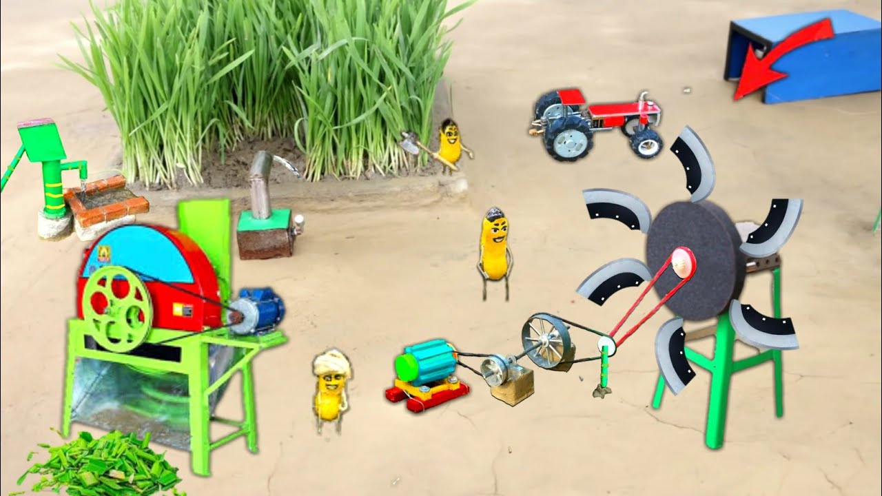 Mini Tractor transporting | bulldozer making electric moter new ...