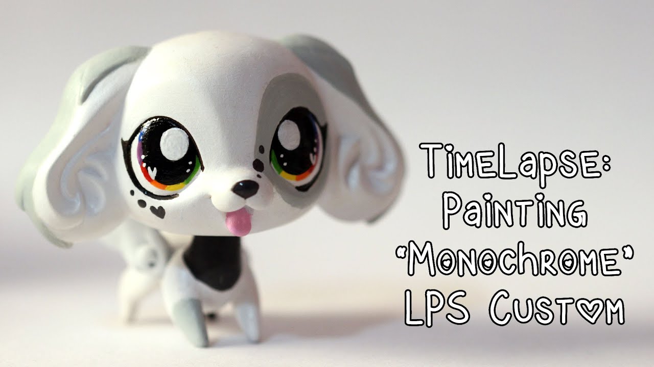 Timelapse: Painting "Monochrome" LPS Custom (Commission) - YouTube