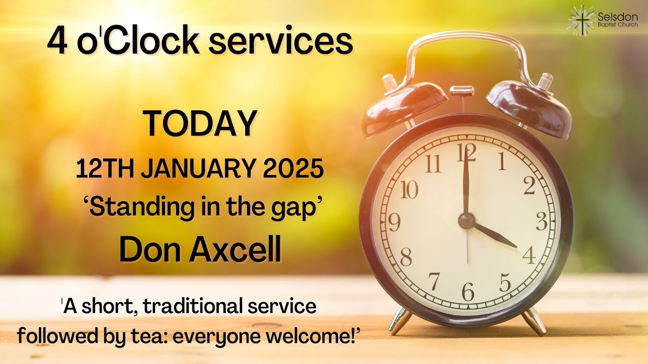 Sunday 9 March 2025: 4 o'clock service - 'Bringing Good News' - Don ...