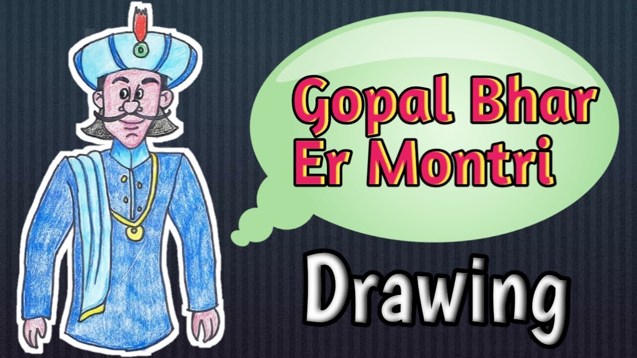 How to draw "Gopal Bhar Er Montri cartoon" || Turjo Sarker || Art ...