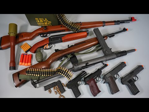 WW2 Weapon Toy Gun - Airsoft Gun - Sten MK2 Machine Gun - Kar98K - M1 Carbine - TOY GUNS collection