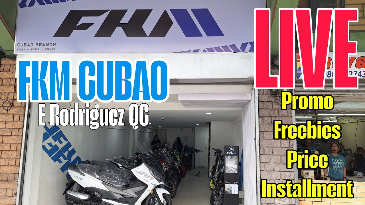 " LiVE " FKM Motorcycle - CUBAO Branch, Price Promo Freebies - YouTube
