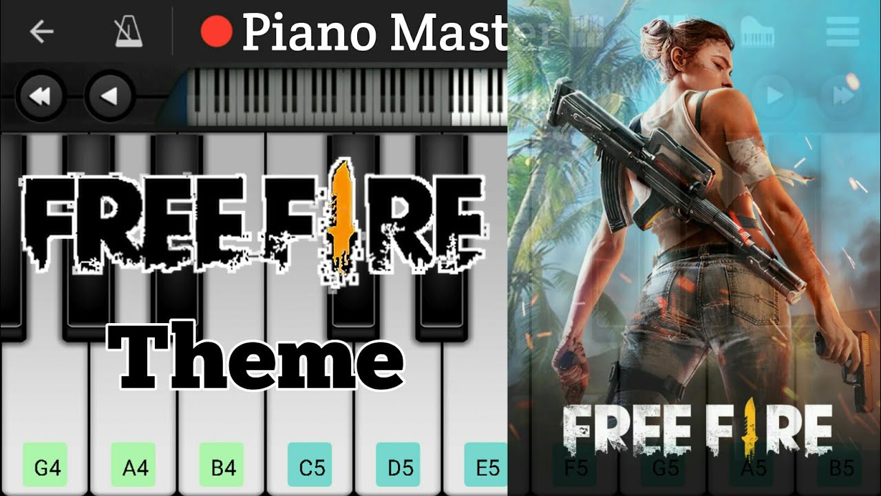 Free Fire🔥Theme On Piano Tutorial Sound Track - YouTube