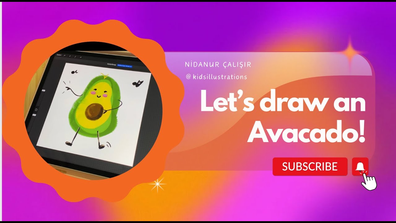 Cute Avocado Drawing Tutorial on Procreate!🥑👩🏻‍🎨 - YouTube