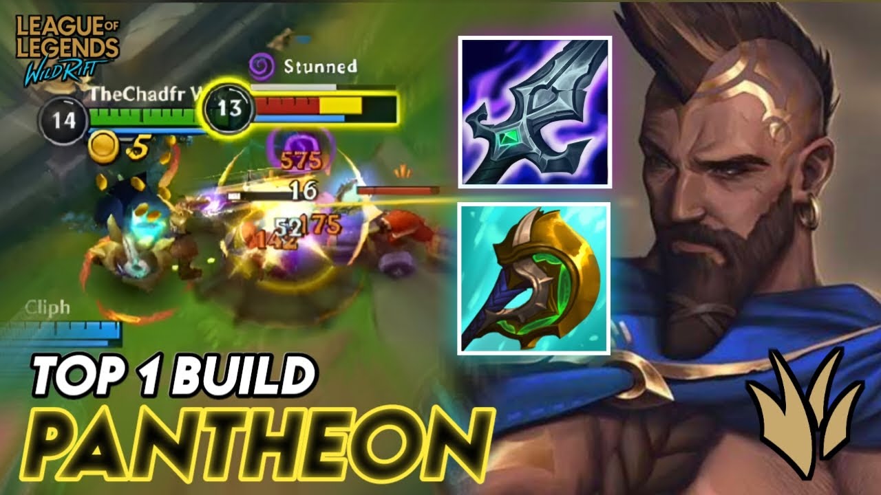 TOP 1 PANTHEON GAMEPLAY (SEASON 11 ONE-SHOT BUILD!) | WILD RIFT - YouTube