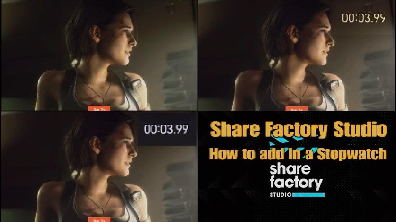 How to add in stopwatch to PS5 Share Factory Studio - YouTube