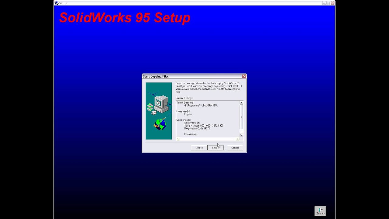 installing SolidWorks 95 - YouTube
