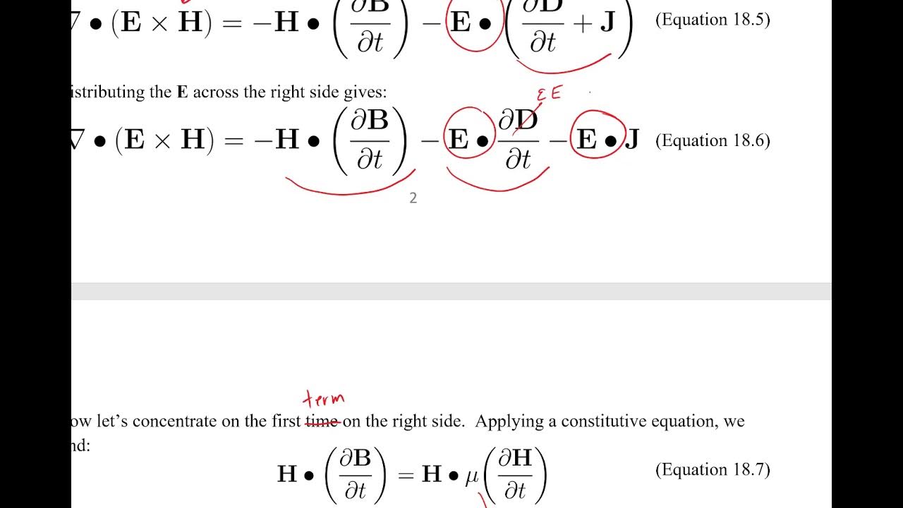 Applied Electromagnetic Field Theory Chapter 18 Poyntings Theorem