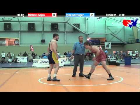 Michael Sojka vs. Ryan Garringer at 2013 ASICS University Nationals ...