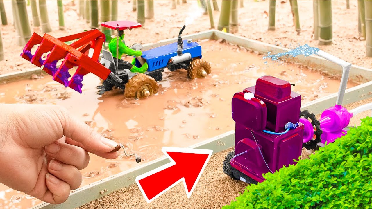 Diy Mini Tractor Plough Machine Science Project | Build Your Own ...