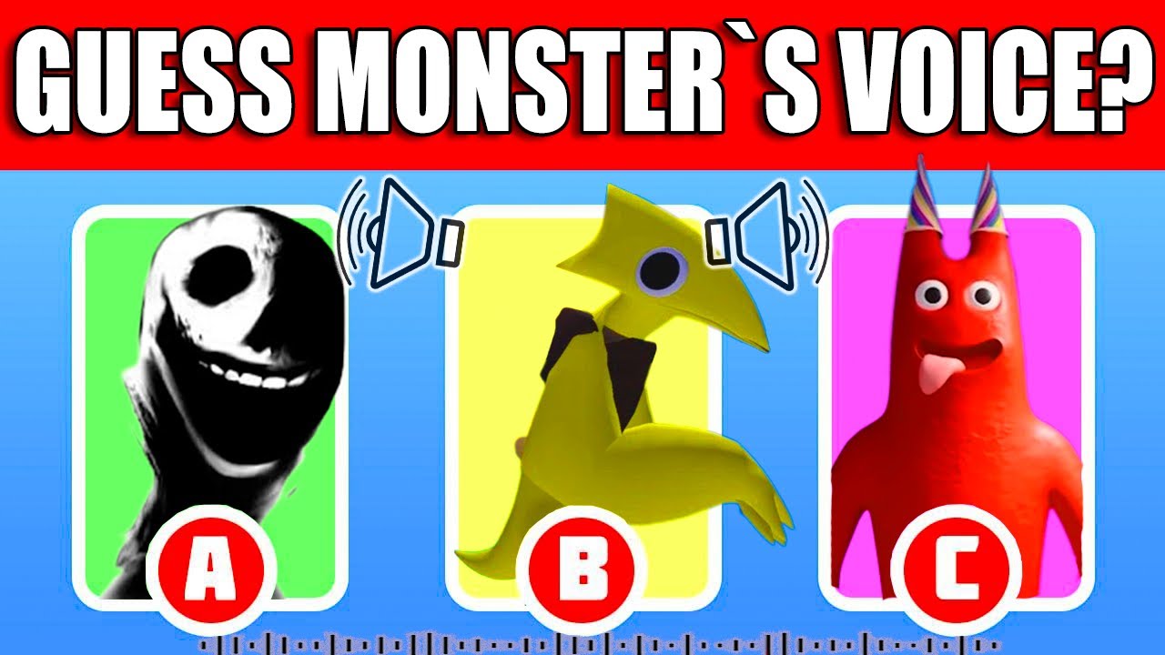 Guess the MONSTER`S VOICE #10 | Garten of Banban 3, Rainbow Friends 2 ...