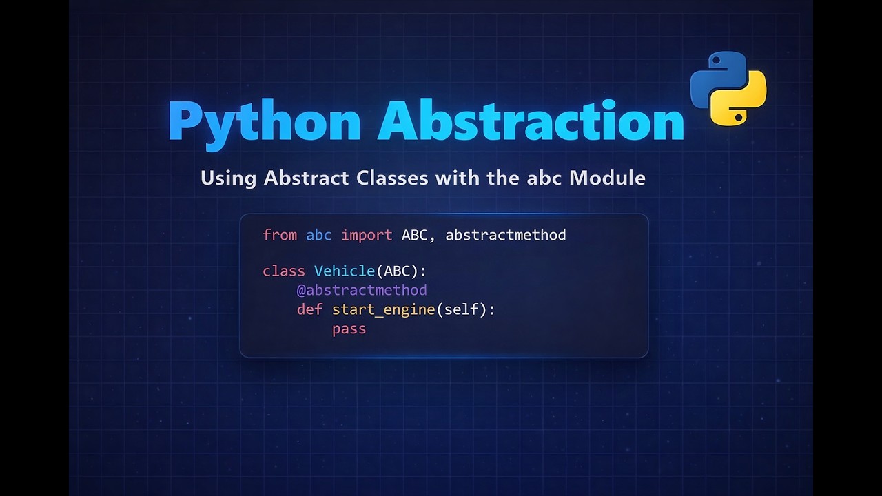 Python Abstraction in under 15 Minutes | Real Code Examples - YouTube