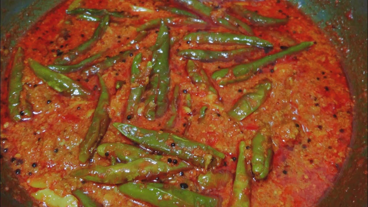 Spicy Green Chilli Sabji Recipe / झटपट बनाए चटपटी हरी मिर्ची की सब्जी ...