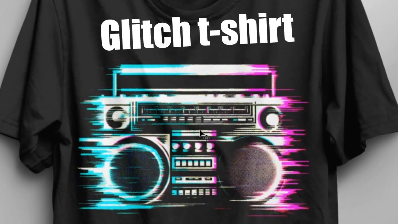 My Secret Hack to create Glitch t-shirt designs FAST - YouTube