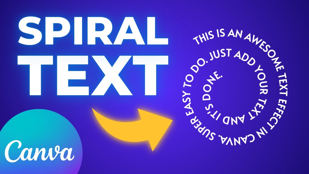 How to Make Curved Text Effect in Canva - YouTube