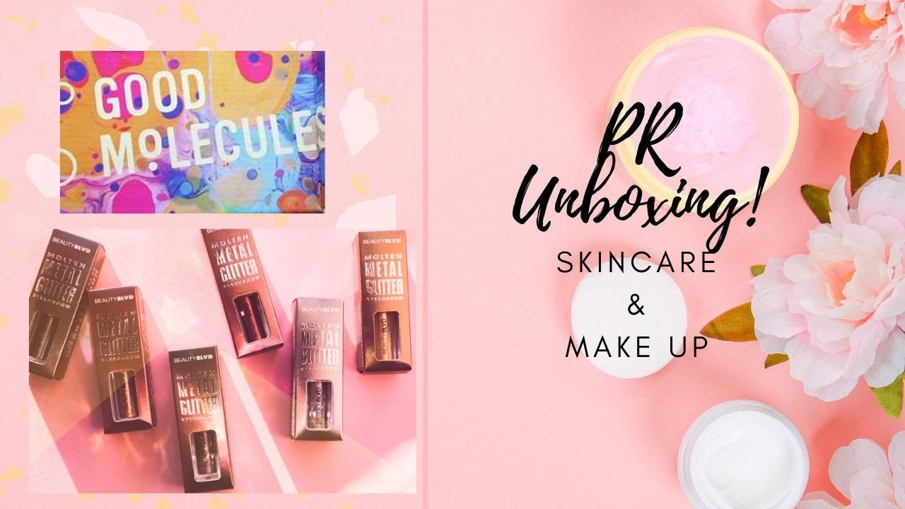 Massive PR unboxing make up & skincare products - YouTube