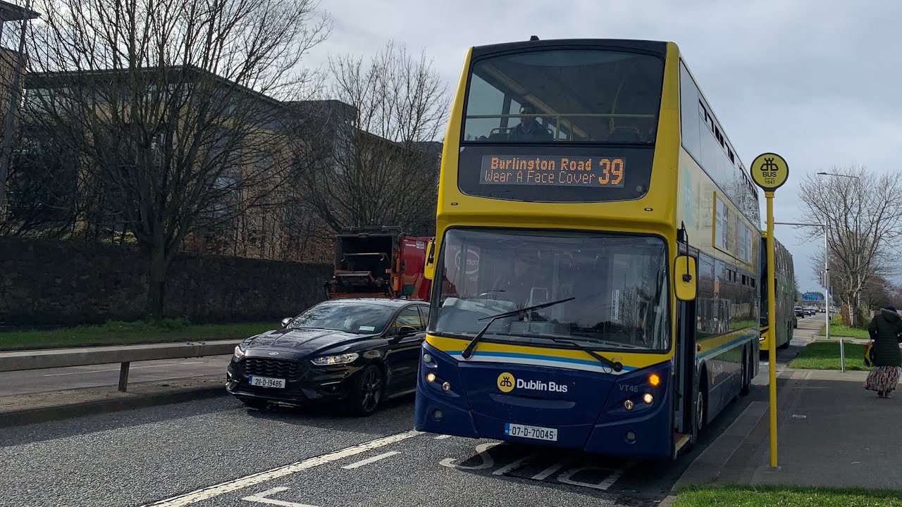 Dublin Bus | Enviro500 B9TL VT45 ~ Service 39 to Burlington Rd - YouTube