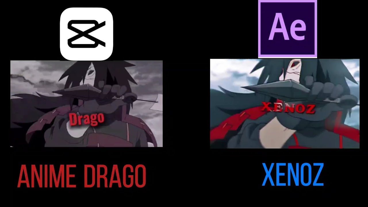 My Capcut Edit Vs Xenoz After Effect Edit | Madara Uchiha Badass Edit ...