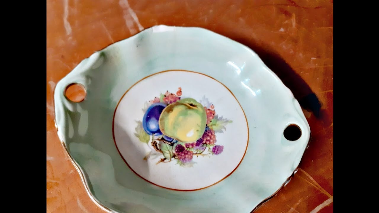 Vintage Royal Minton Small Dish Restoration - YouTube