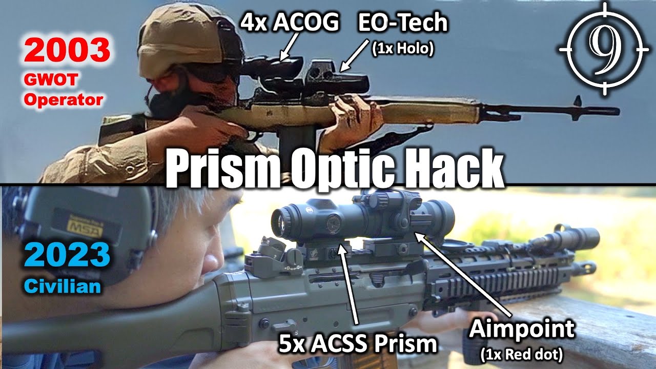 The GWOT operator 4-5x Prism Optic Hack (ACOG behind EOTech) - YouTube