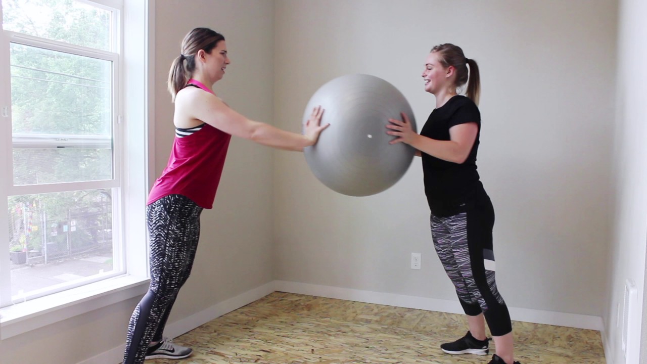 Valor Fitness – Workout Demo 06 – Partner Ball Push - YouTube