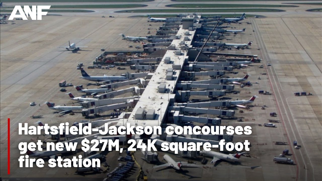 Hartsfield-Jackson concourses get new $27M fire station - YouTube