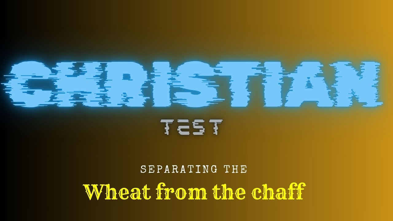 The Christian Test!! Are you a Christian?! - YouTube