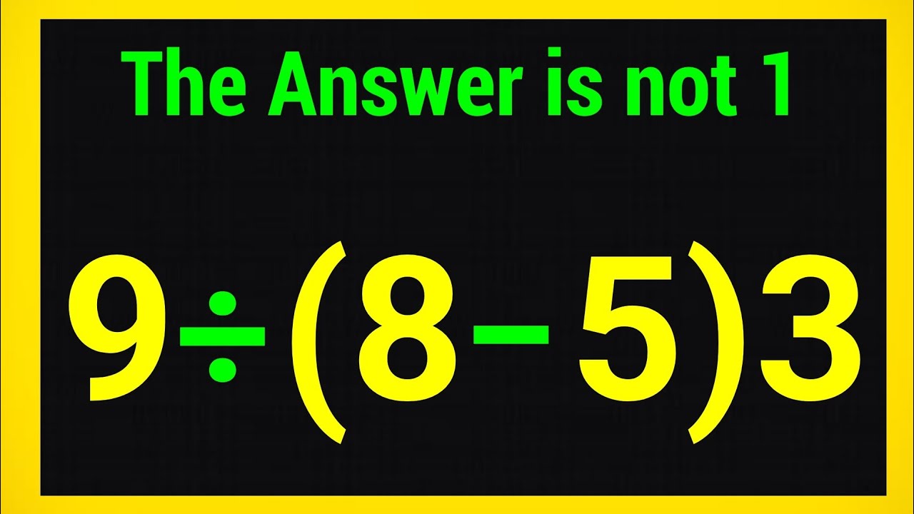 Very Tricky Math Challenge that 34% Get This Wrong - YouTube