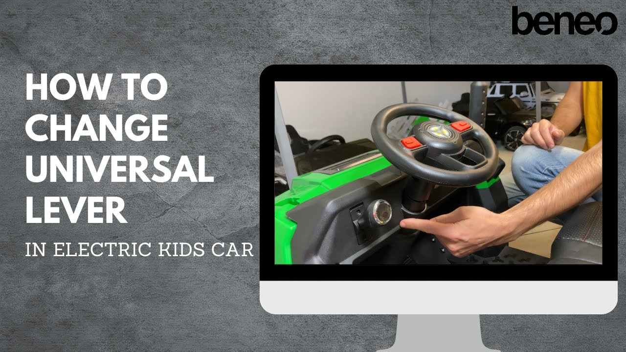 How to change universal direction lever on electric kids car - YouTube
