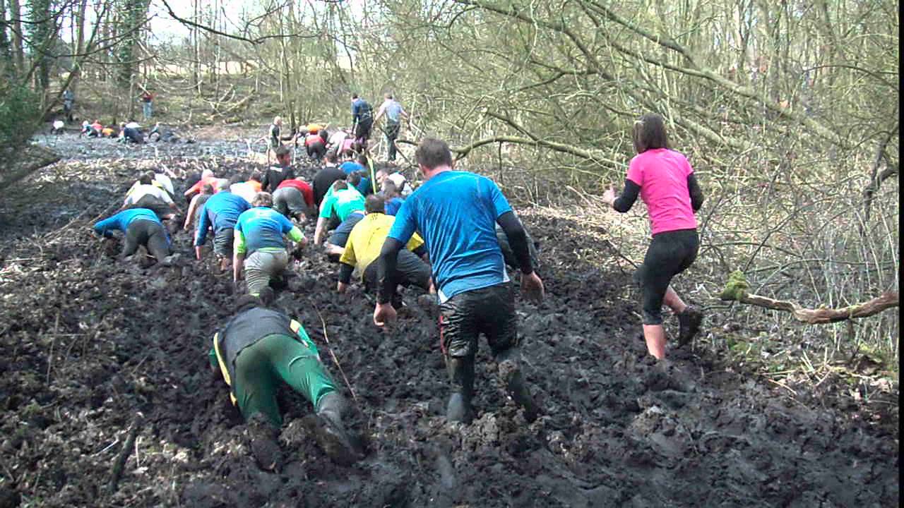 Mucky Races, Mud crawl - YouTube