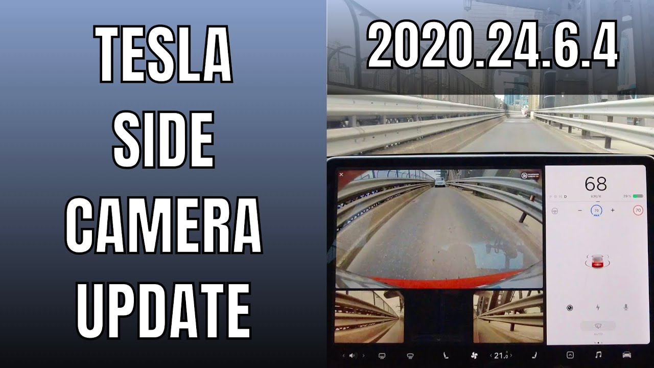 Tesla Side Camera Update. | Model 3 Software Update 2020.24.6.4 - YouTube